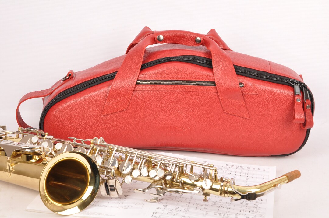 Alto Saxophone Case by MG Leather Work Genuine Leather Gig Bag for Alto ...