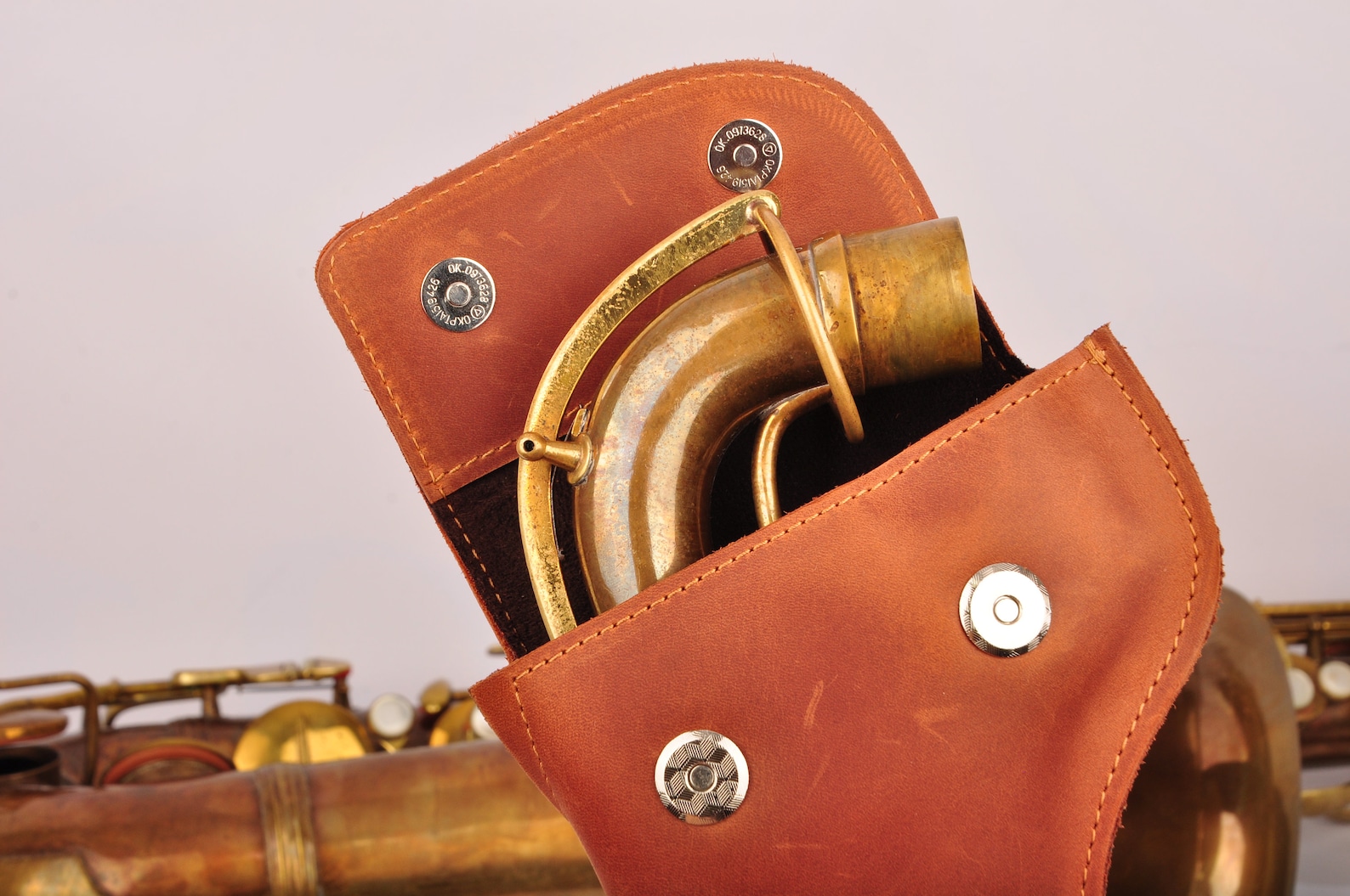 Tenor Saxophone Neck Holder Made of Genuine Leather by MG - Etsy