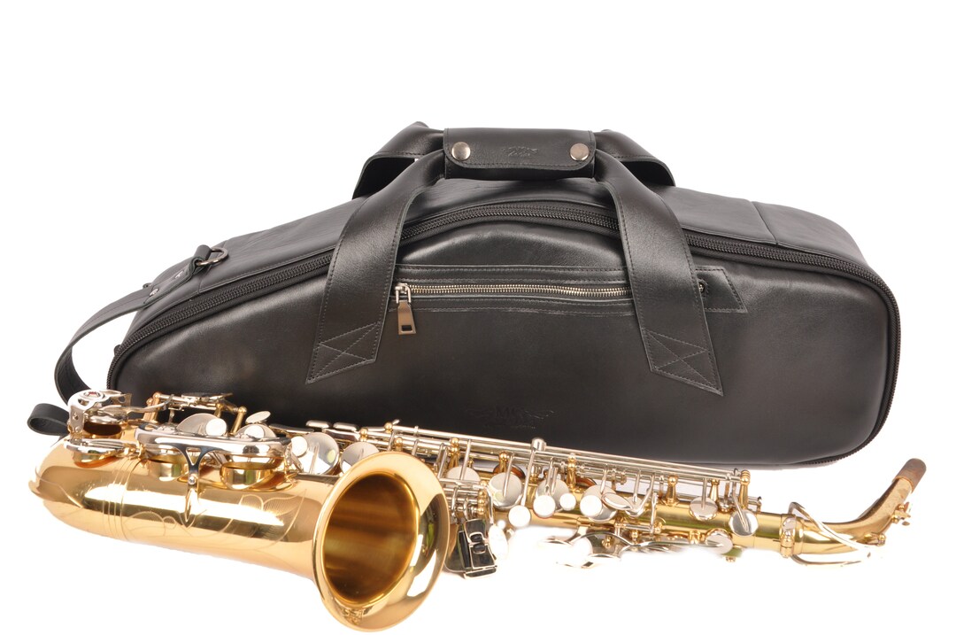 Saxophone Bag, Genuine Leather Bag for Saxophone MG Leather Work ...