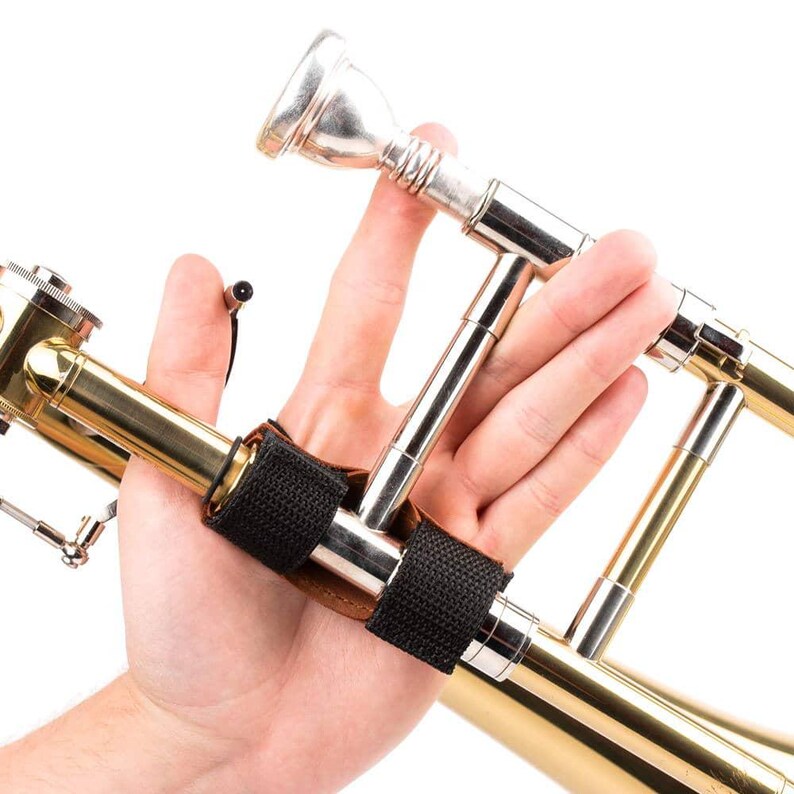 Trombone Hand Strap — Genuine Crazy Horse Leather | Ergonomic Trombone ...