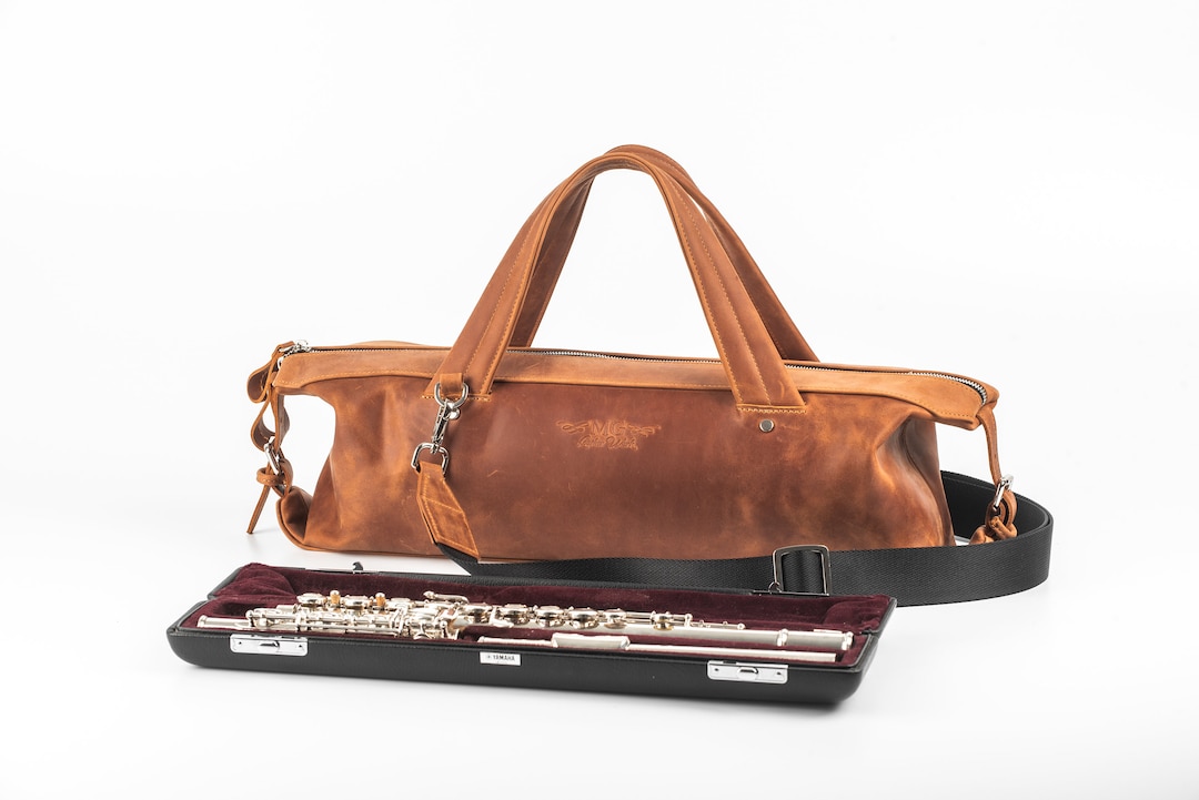 Flute Bag by MG Leather Work, Flute Case Cover, Personalized Gift for ...