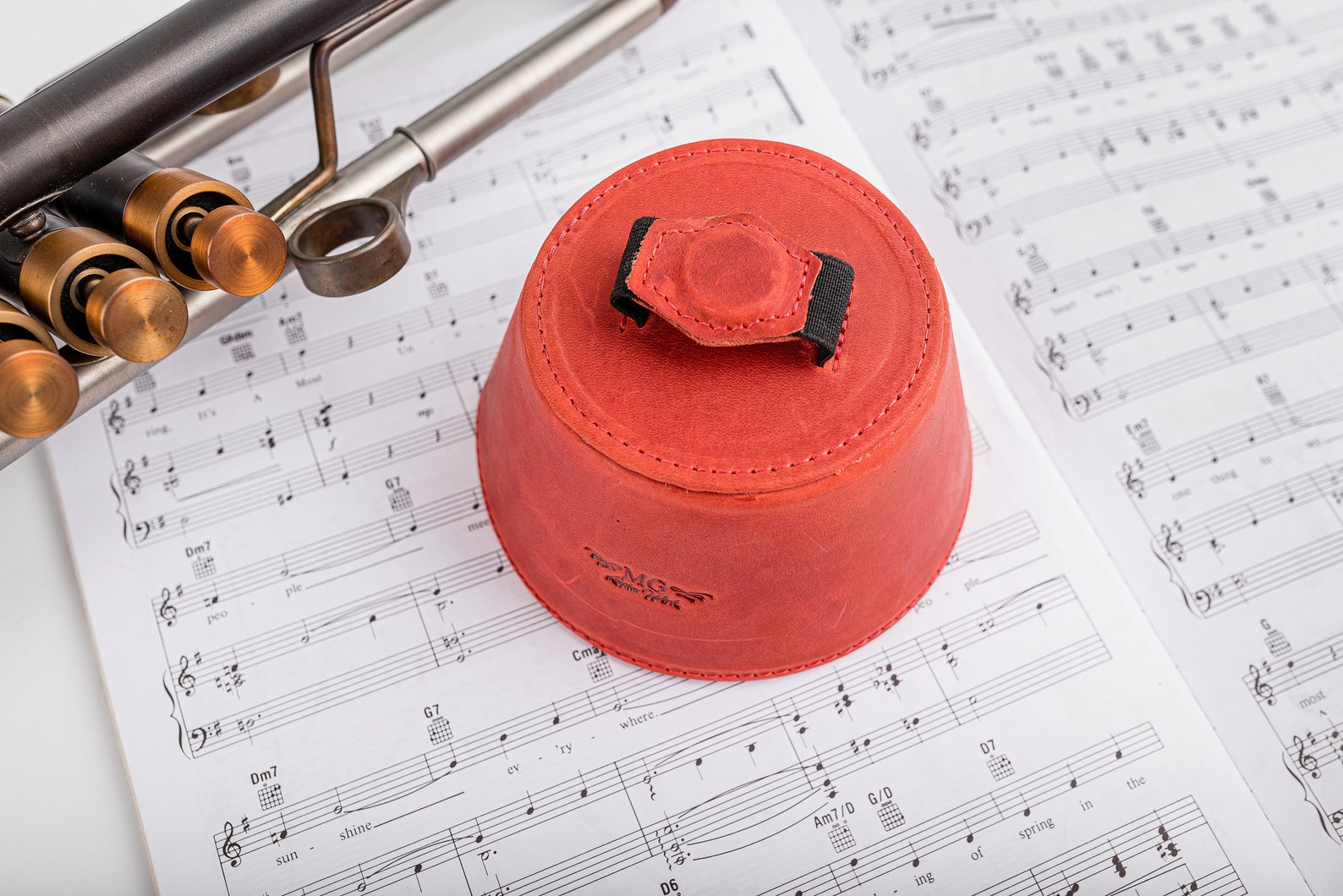 Personalized Leather Trumpet Plunger Mute: Lightweight Magnetic ...