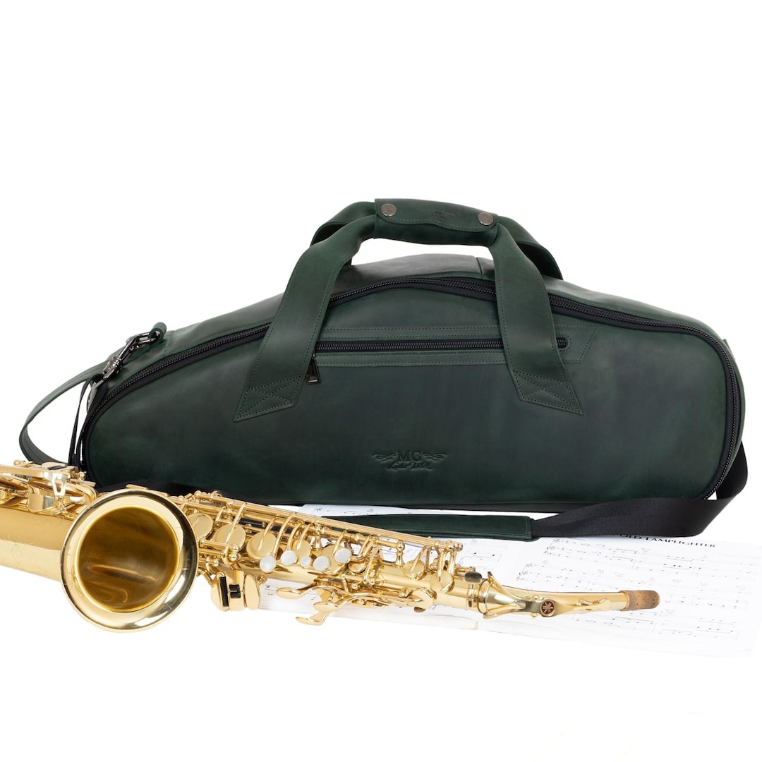 Handmade Leather Alto Saxophone Bag: Personalized Sax Case - Etsy