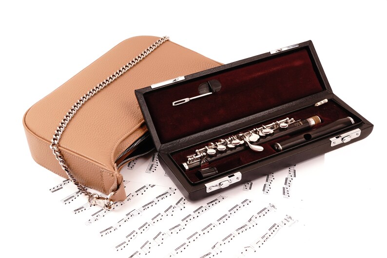 Flute and Piccolo Bag Set: Italian Leather Flute Case Cover - Etsy