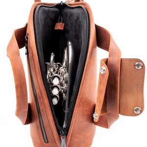 Pocket Trumpet Gig Bag by MG Leather Work, Pocket Trumpet Bag, Trumpet ...