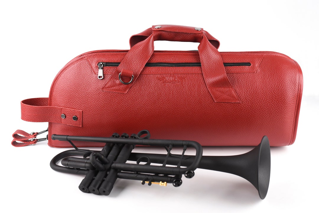 Trumpet Bag by MG Leather Work, Trumpet Case, Handmade Leather Bag for ...