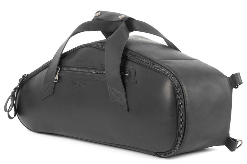 Alto Saxophone Bag, Alto Sax Case, Genuine Leather Lightweight Bag for ...