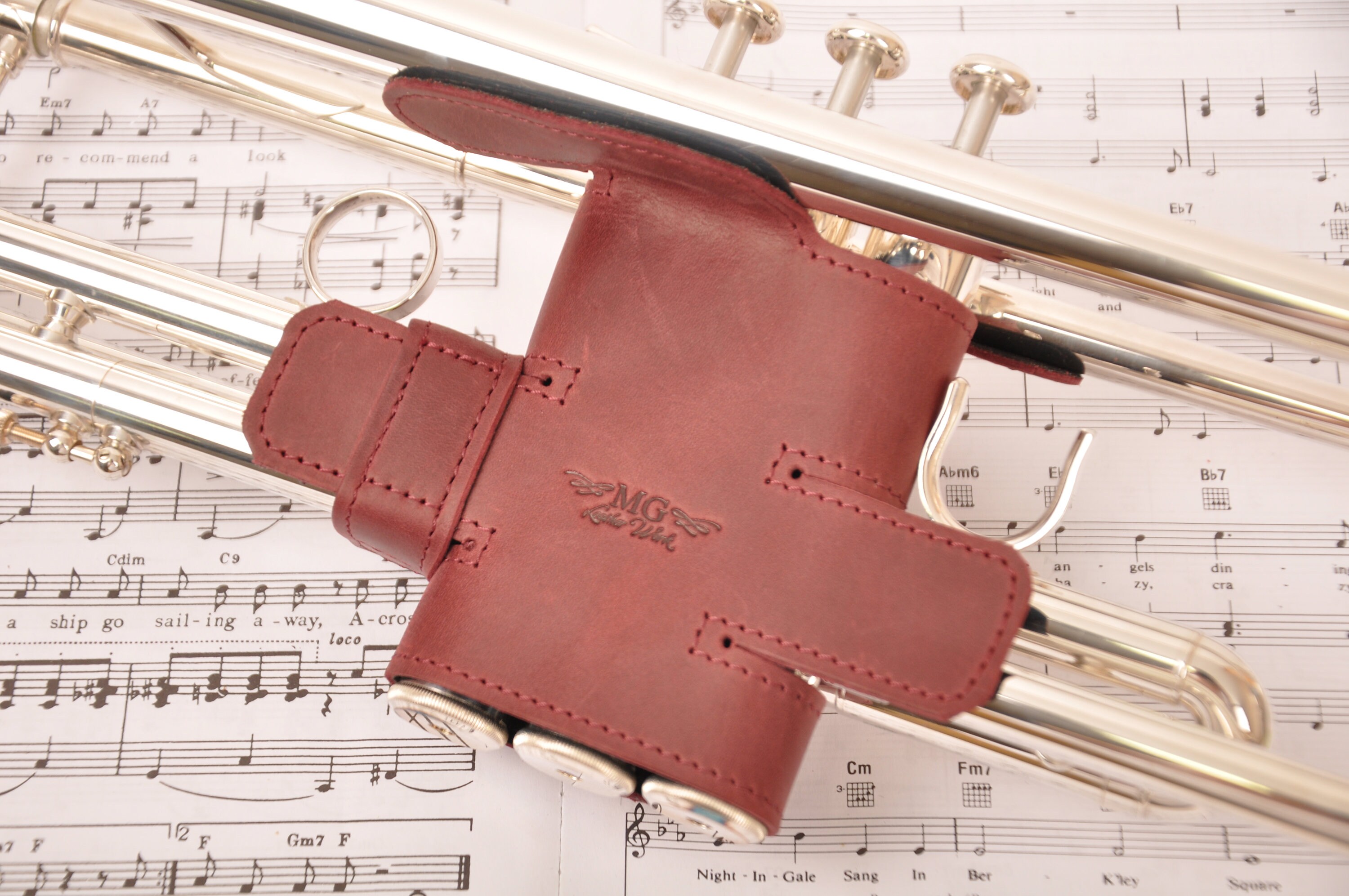 Personalized Leather Trumpet Valve Guard: Musician Gift - Etsy
