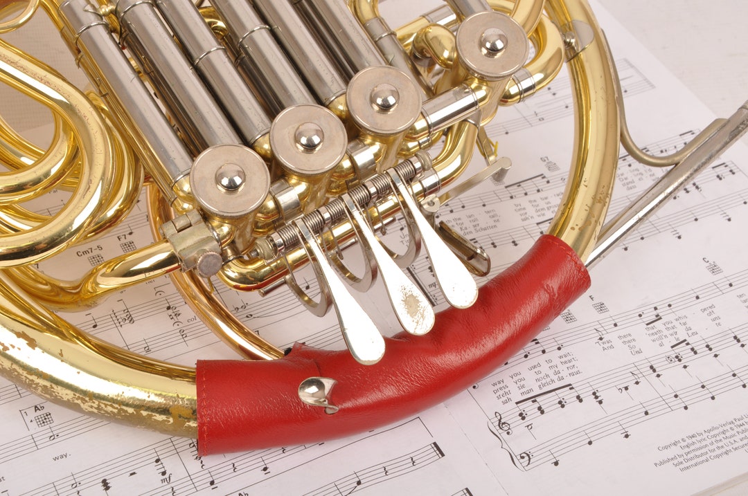 French Horn Hand Guard Soft Genuine Leather, Handmade French Horn Guard ...