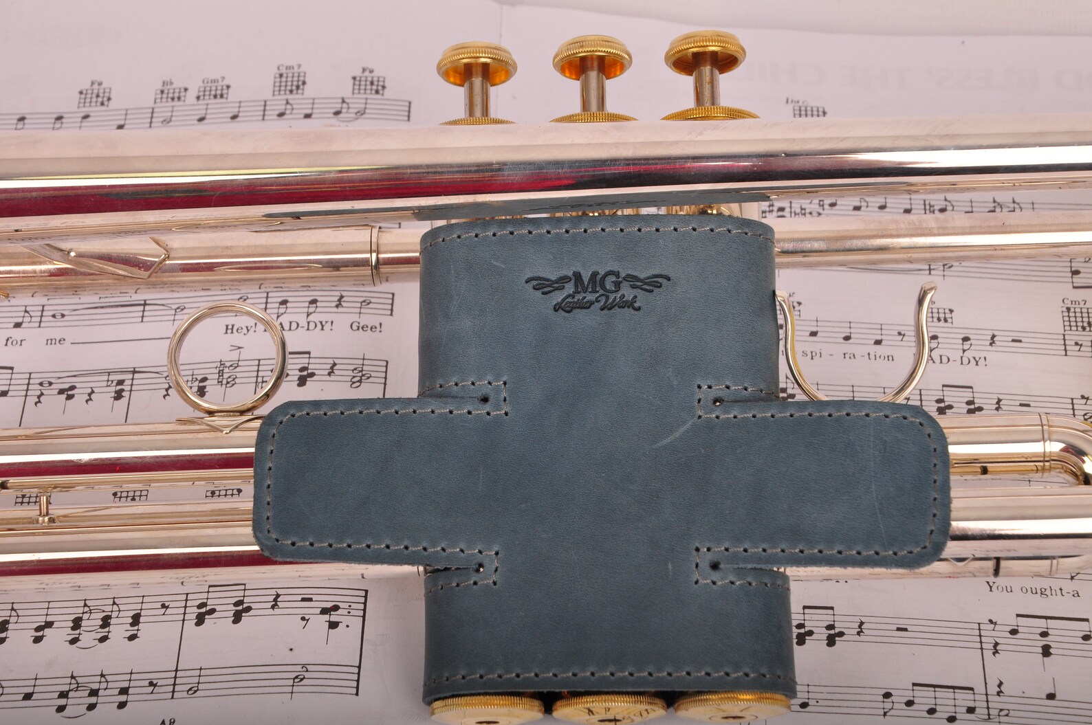 Trumpet Valve Guard by MG Leather Work Customized Trumpet - Etsy