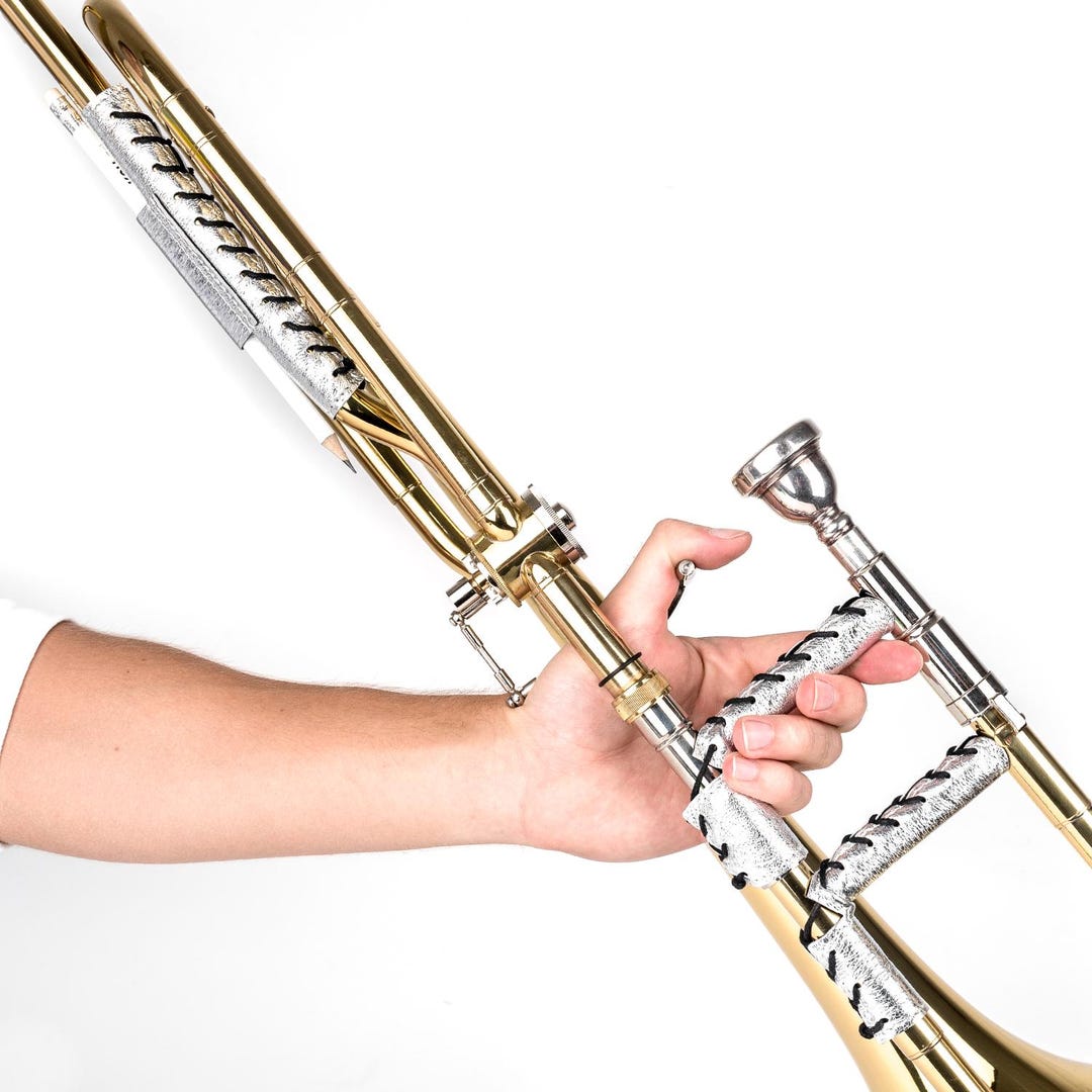 Leather Trombone Slide & Neck Guard Set With Pencil Holder, Genuine ...