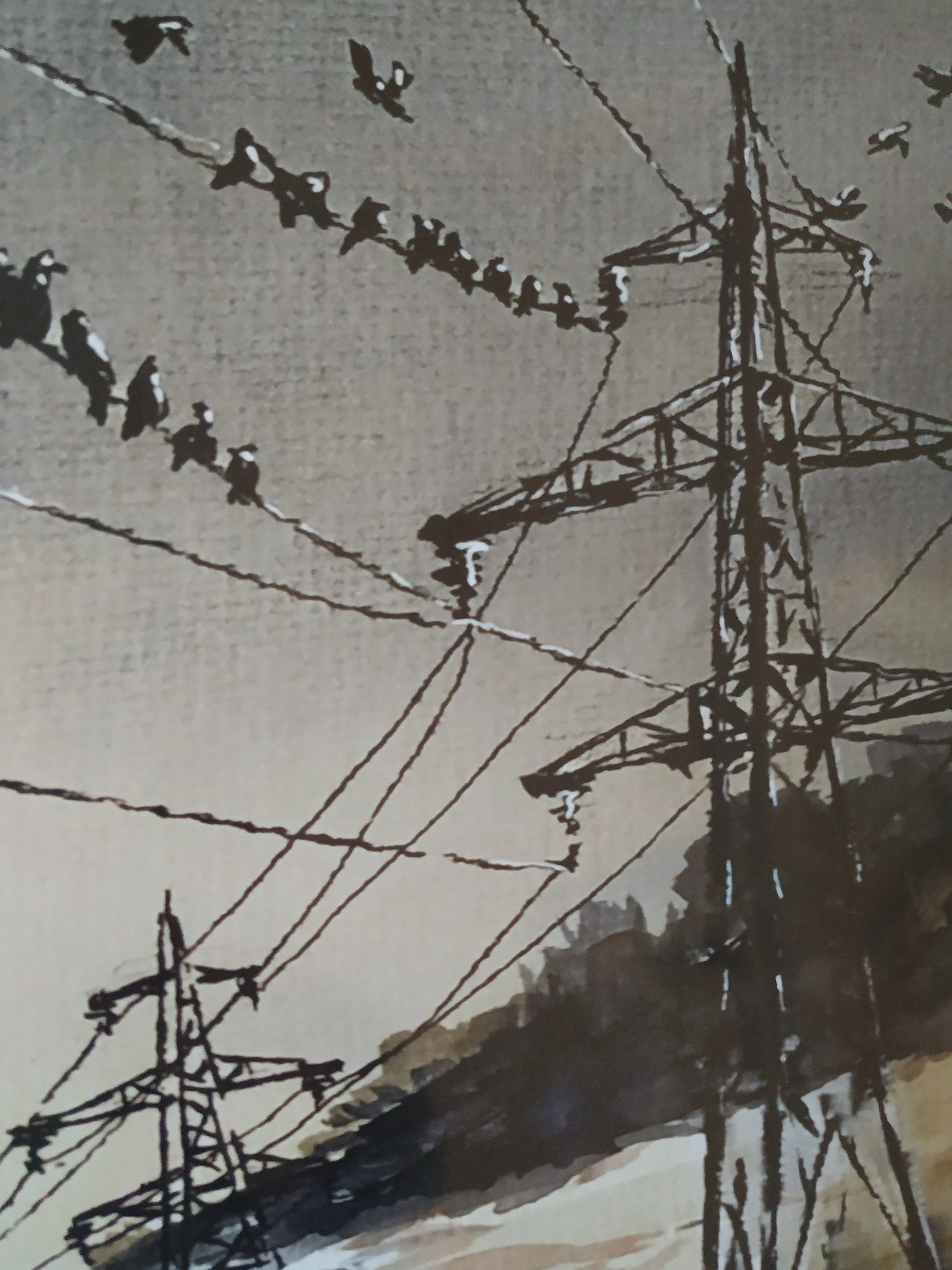 Magnificent Pylons in the Winter, Poster, Modern and Contemporary Gift ...