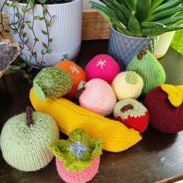 Knitted Vegetables - Etsy UK