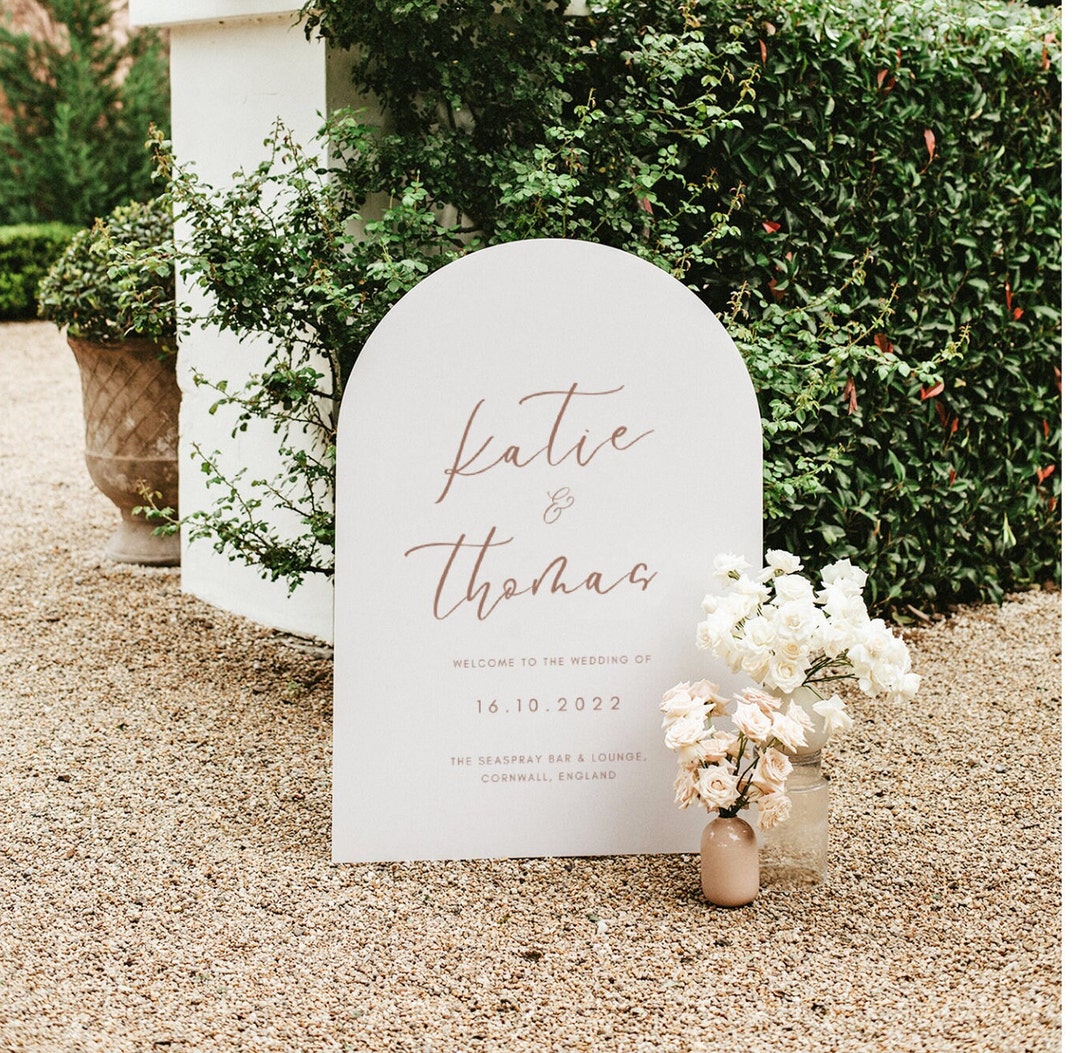 Arched Wedding Welcome Sign Arched Template Arched Welcome Sign Wedding ...