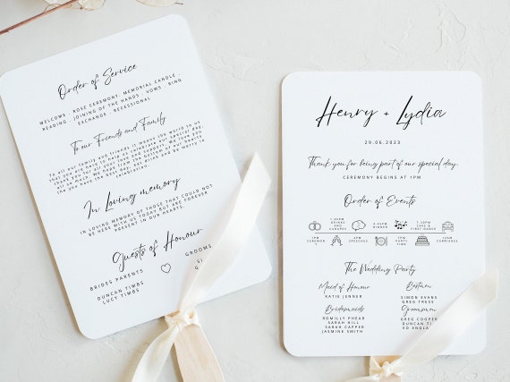 Sample Non Traditional Ceremony Programs Modern Love Wedding Retail