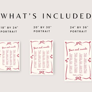 Handwritten Seating Chart Template, Whimsical Scribble Table Plan, Fun ...