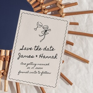 Handwritten Save the Date Template Whimsical Scribble Illustration Save ...