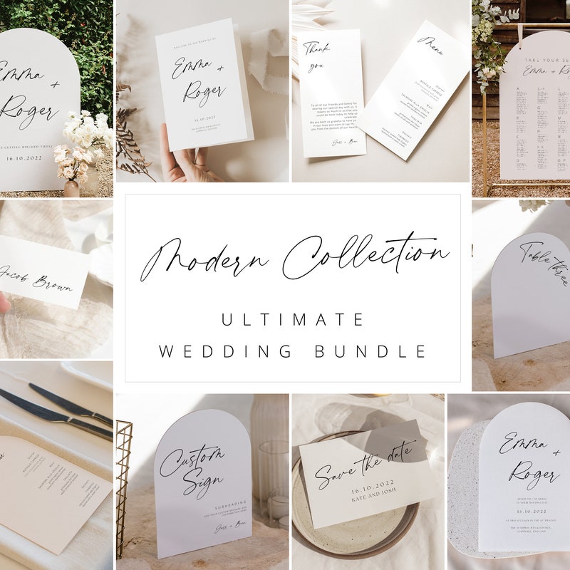 Wedding Sign Bundle - Etsy