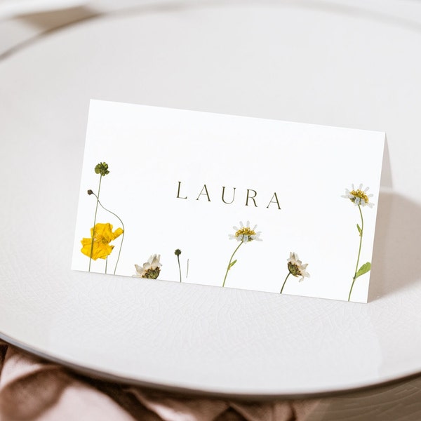 Floral Place Cards - Etsy