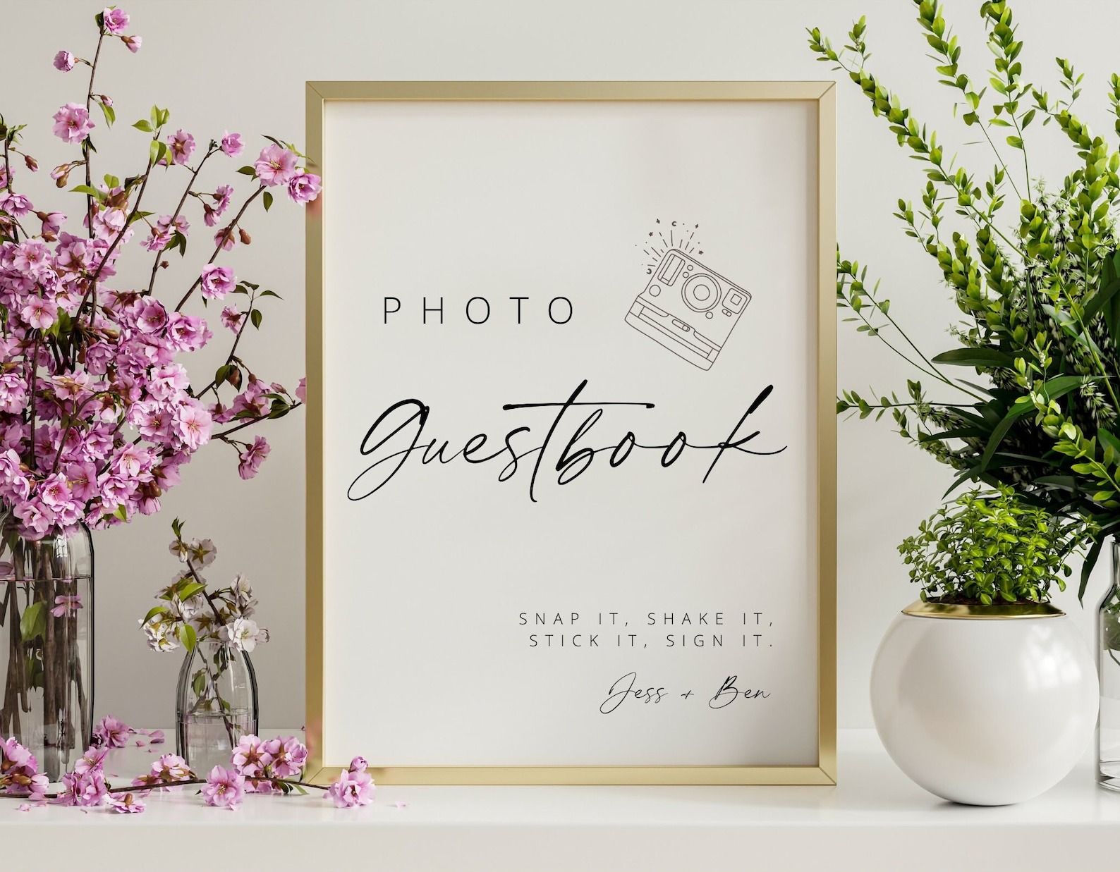 Photo Guest Book Sign Wedding Guest Book Sign Photo Guestbook Sign ...