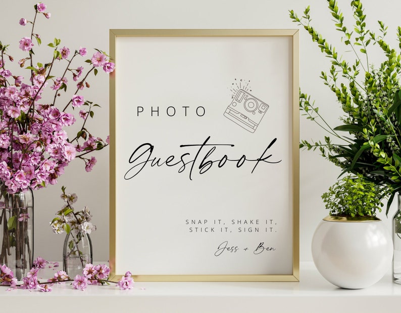 Photo Guest Book Sign Wedding Guest Book Sign Photo Guestbook - Etsy