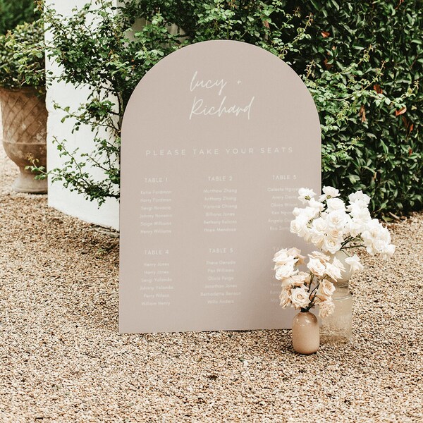 Wedding Arch Seating Chart - Etsy