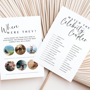 Bachelorette Party Game Questions Modern Hen Party Games Bridal Shower ...