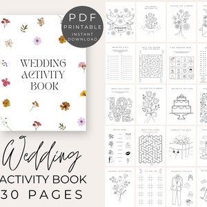 Simple Kids Activity Packs Fun Wedding Reception Entertainment Toddlers ...