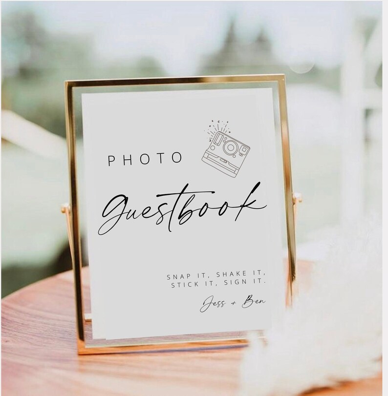 Photo Guest Book Sign Wedding Guest Book Sign Photo Guestbook - Etsy