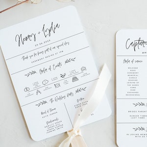 Wedding Program Fan Template Download Info-graphic Wedding Fan Program ...