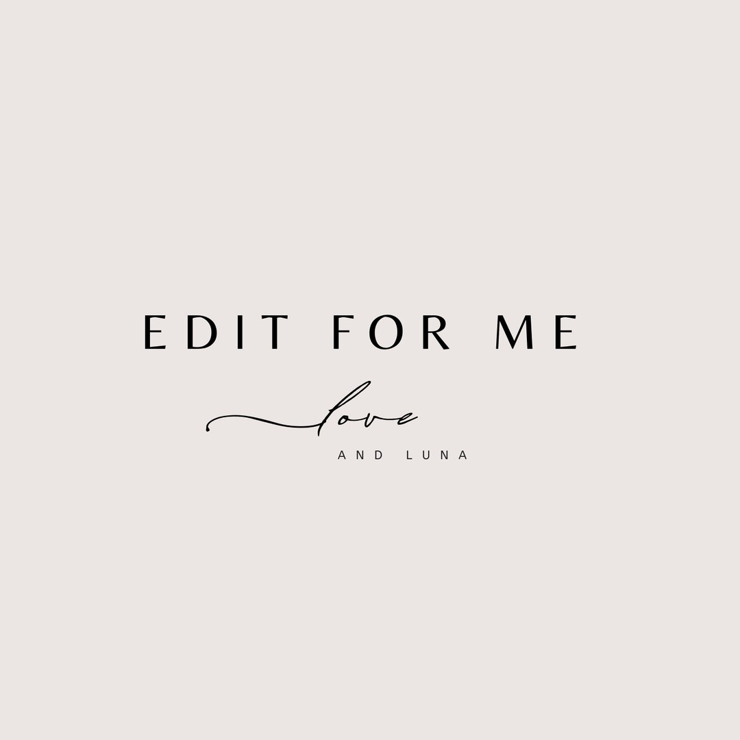 Edit for Me Service - Etsy UK