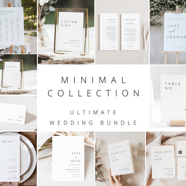 Modern Wedding Signs - Etsy