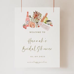 Fresh off the Market Bridal Shower Welcome Sign, Farmers Market Party ...