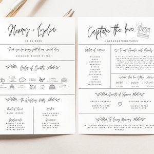 Wedding Program Fan Template Download Info-graphic Wedding Fan Program ...
