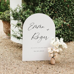 Arched Wedding Sign Template Arched Wedding Welcome Sign Arched Wedding ...