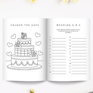 Printable Wedding Activity Book for Kids Colouring & Games Bundle ...