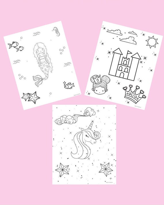 Children's Coloring Sheets | Etsy