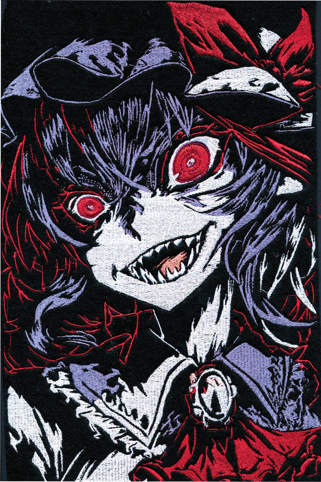Frightening! Remilia Scarlet Touhou Project Embroidered Patch // Art ...