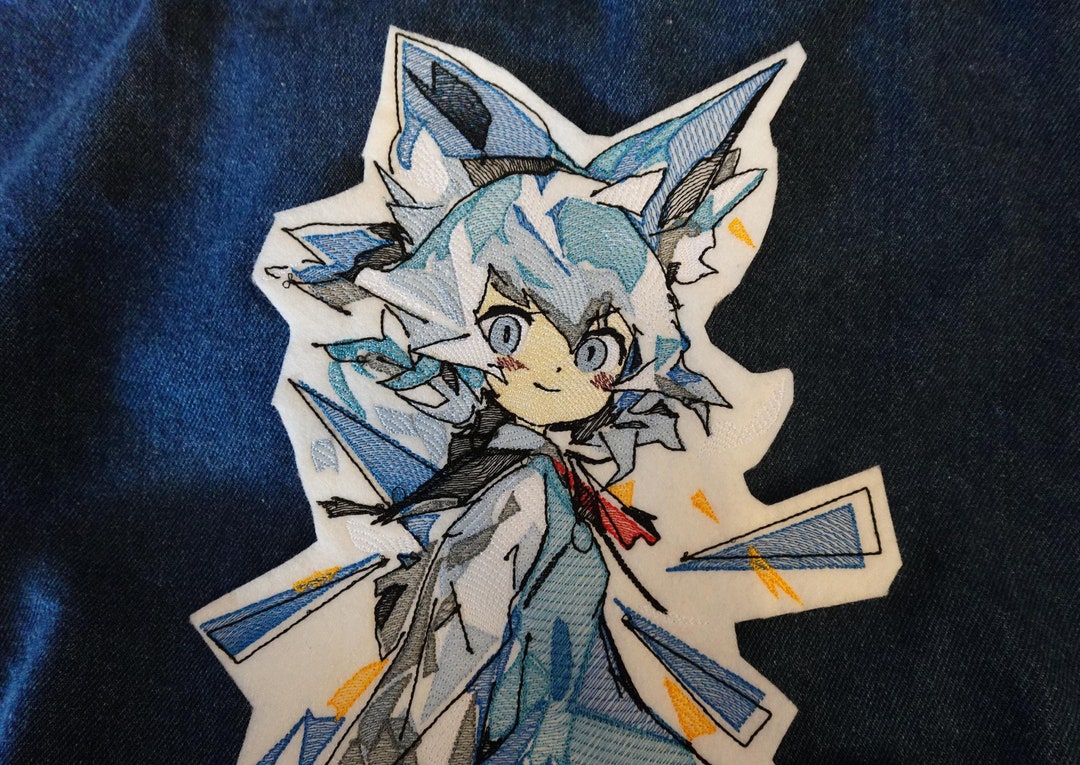 Cirno the Strongest Painterly Touhou Project Embroidered Patch // Art ...