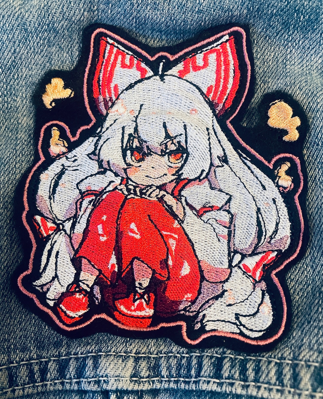 Fujiwara No Mokou Touhou Project Embroidered Patch // Art Anime ...