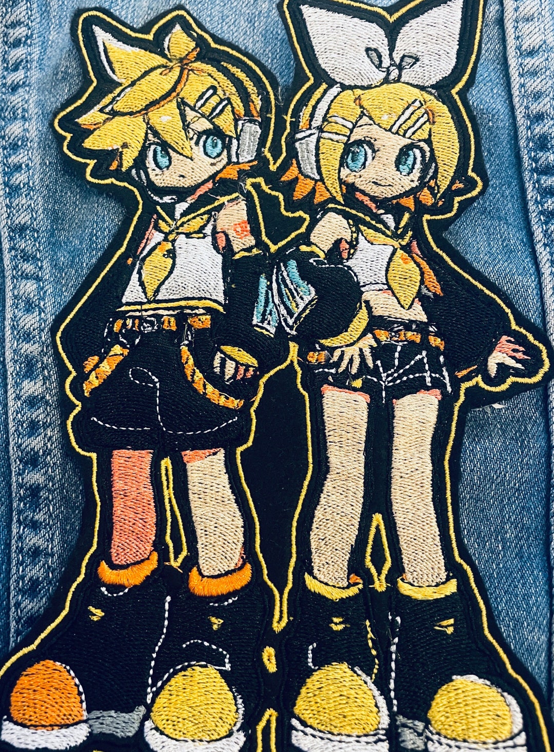 Twins Embroidered Patch // Art Anime Chibi Character Fanart Patch - Etsy