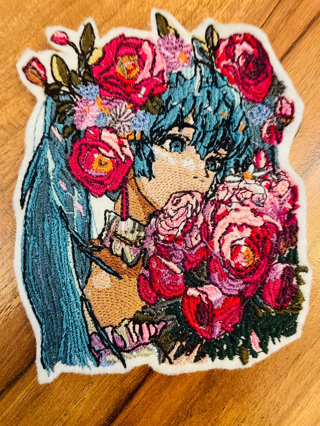 Sad Flower Bouquet Summer Vibes Patches, Anime Patches, Appliques ...