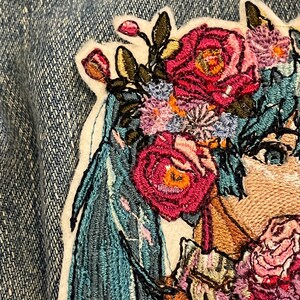 Sad Flower Bouquet Summer Vibes Patches, Anime Patches, Appliques ...
