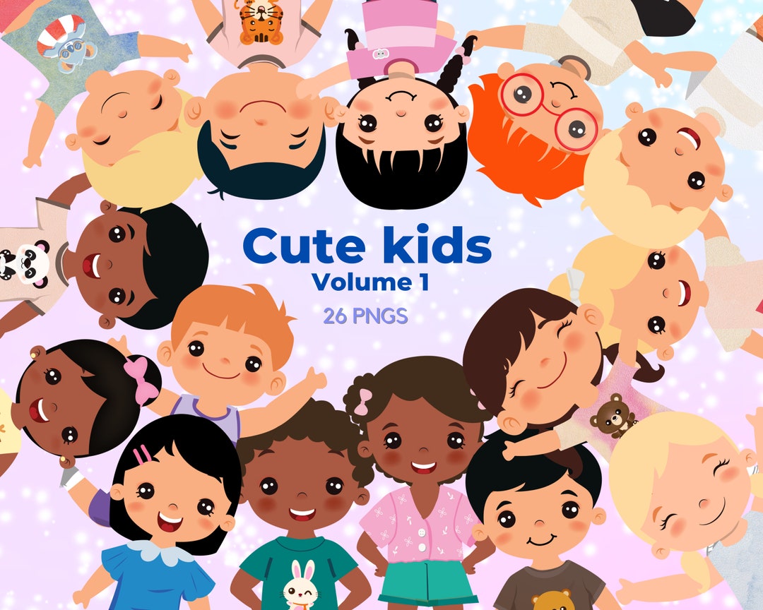 Cute Kids - Children's Educational Graphics. Children Clipart, Happy ...