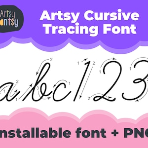 Fonts for Teachers: Tracing Fonts, Alphabet Letter Tracing Font, Letter ...