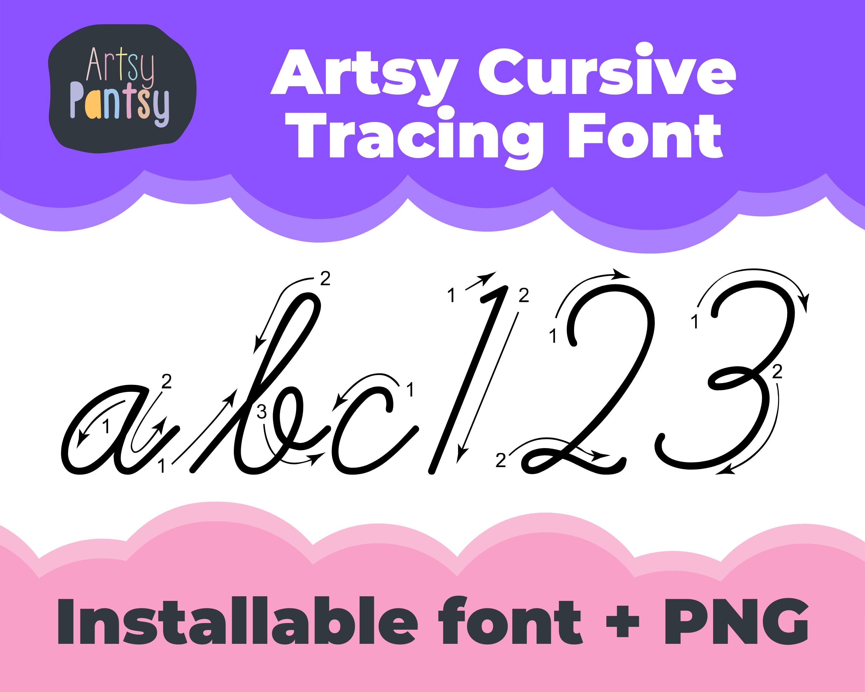 Fonts for Teachers: Tracing Fonts, Alphabet Letter Tracing Font, Letter ...