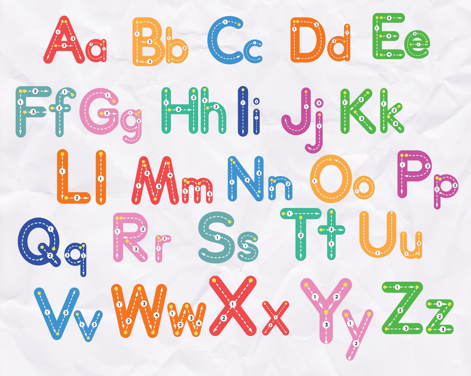 Tracing Alphabet Clipart, Fonts for Teachers: Tracing Fonts, Alphabet ...