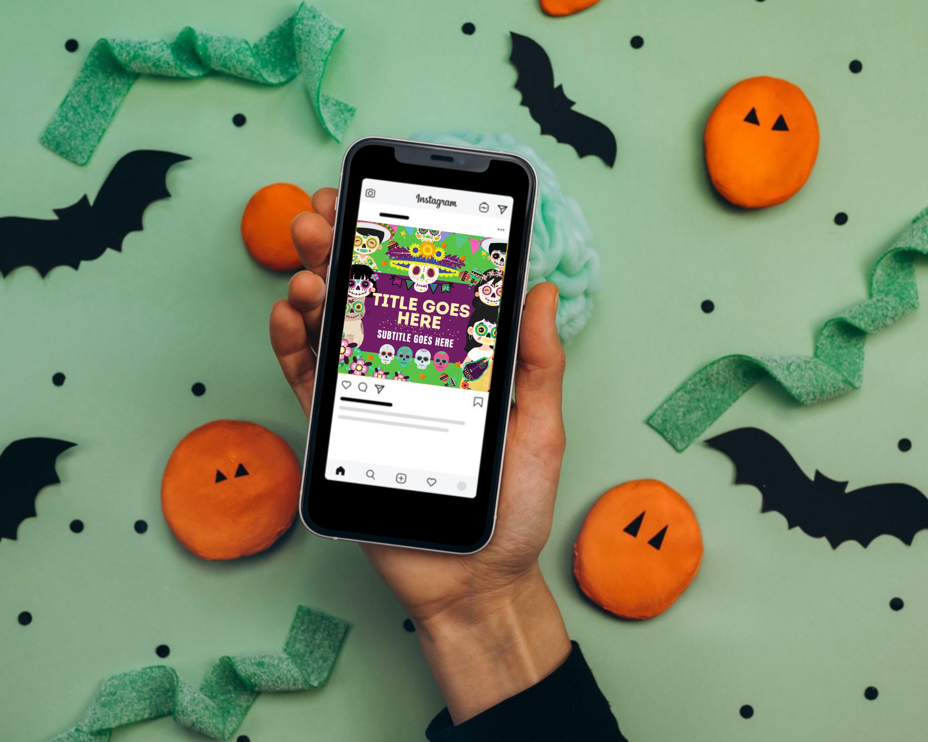 Halloween Post Templates, Halloween Template, Halloween Social Media ...