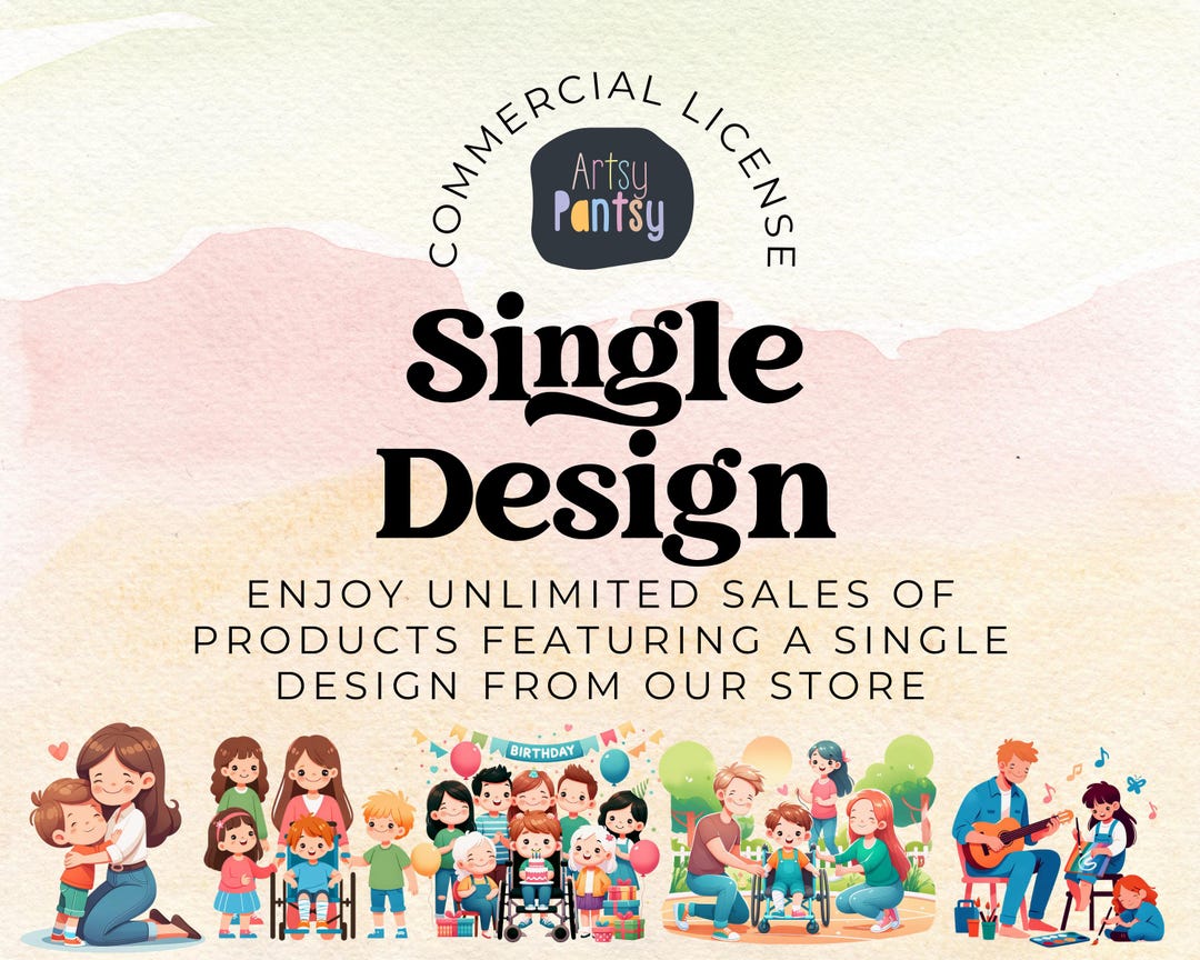 Single Design Commercial License: Unlimited Physical Sales - Etsy