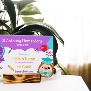 Elementary School Graduation Diploma Certificates, Preschool ...